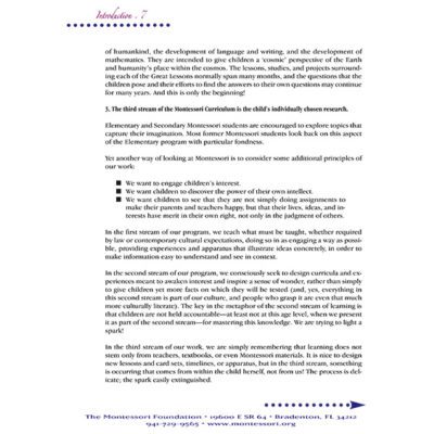 Montessori Curriculum Scope & Sequence | Montessori Foundation ...