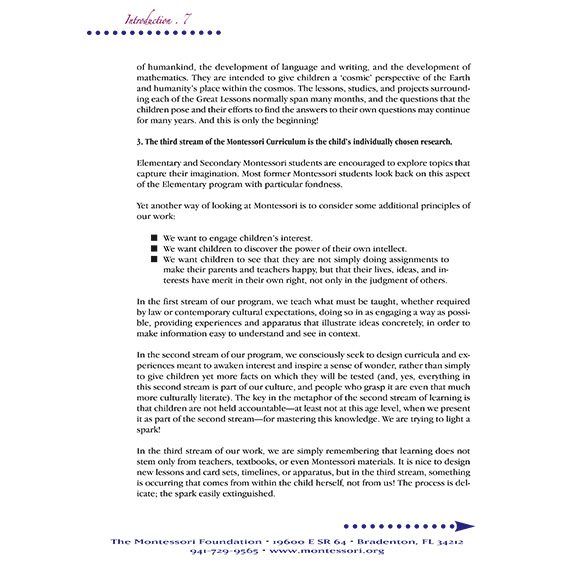Montessori Curriculum Scope & Sequence | Montessori Foundation | MFA | IMC Montessori Curriculum Scope & Sequence | Montessori Foundation | MFA | IMC