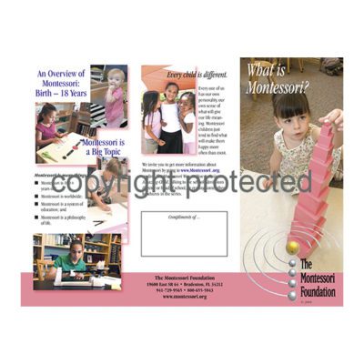 Pamphlet – What is Montessori? | Montessori Foundation | Montessori ...