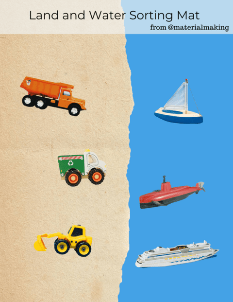 Land and Water Sorting | Montessori Foundation | Montessori Family Alliance